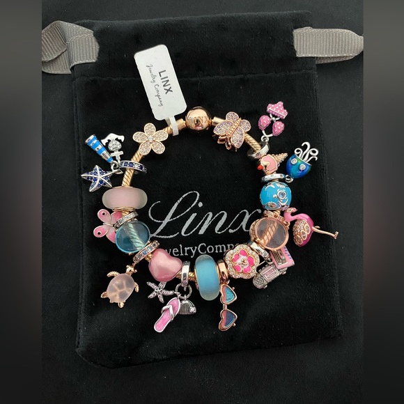 Linx | Jewelry | Linx Rose Gold Bracelet With Summer And Beach Themed ...